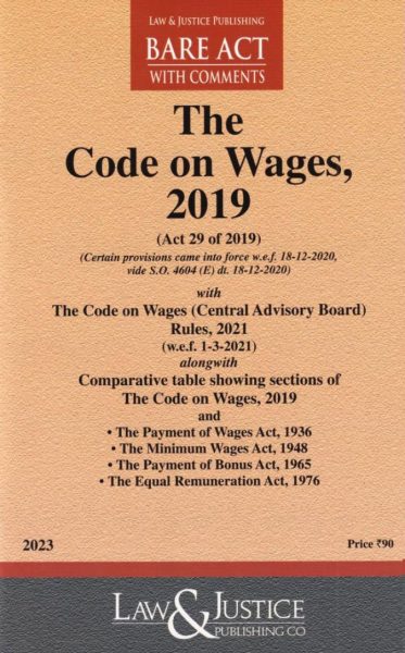 The Code on Wages, 2019 – LABOUR LAW REPORTER